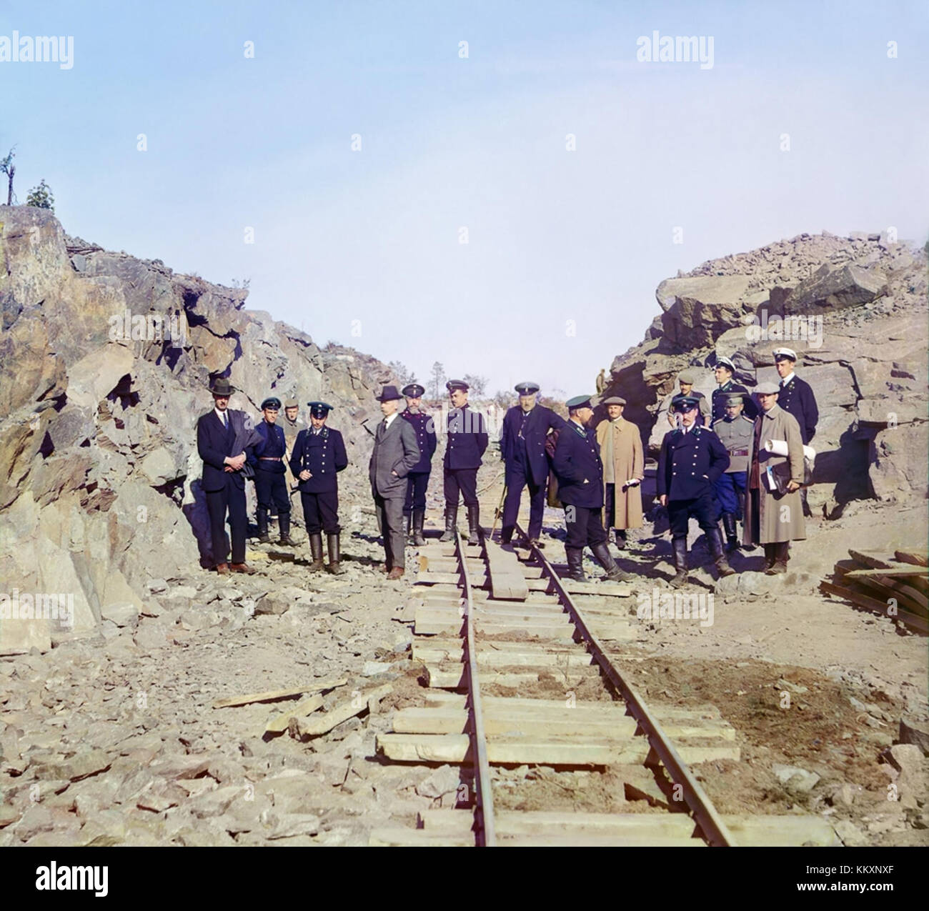 The Murmansk Railway, shown in 1916, is a historical railway line in ...