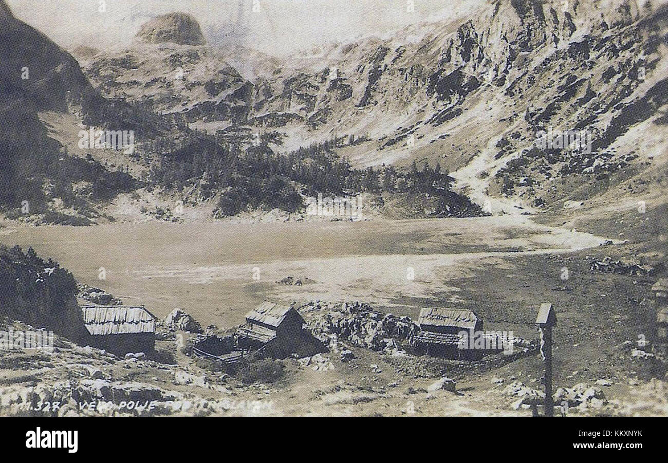 Razglednica Velega Polja 1928 is a vintage postcard depicting a scenic ...