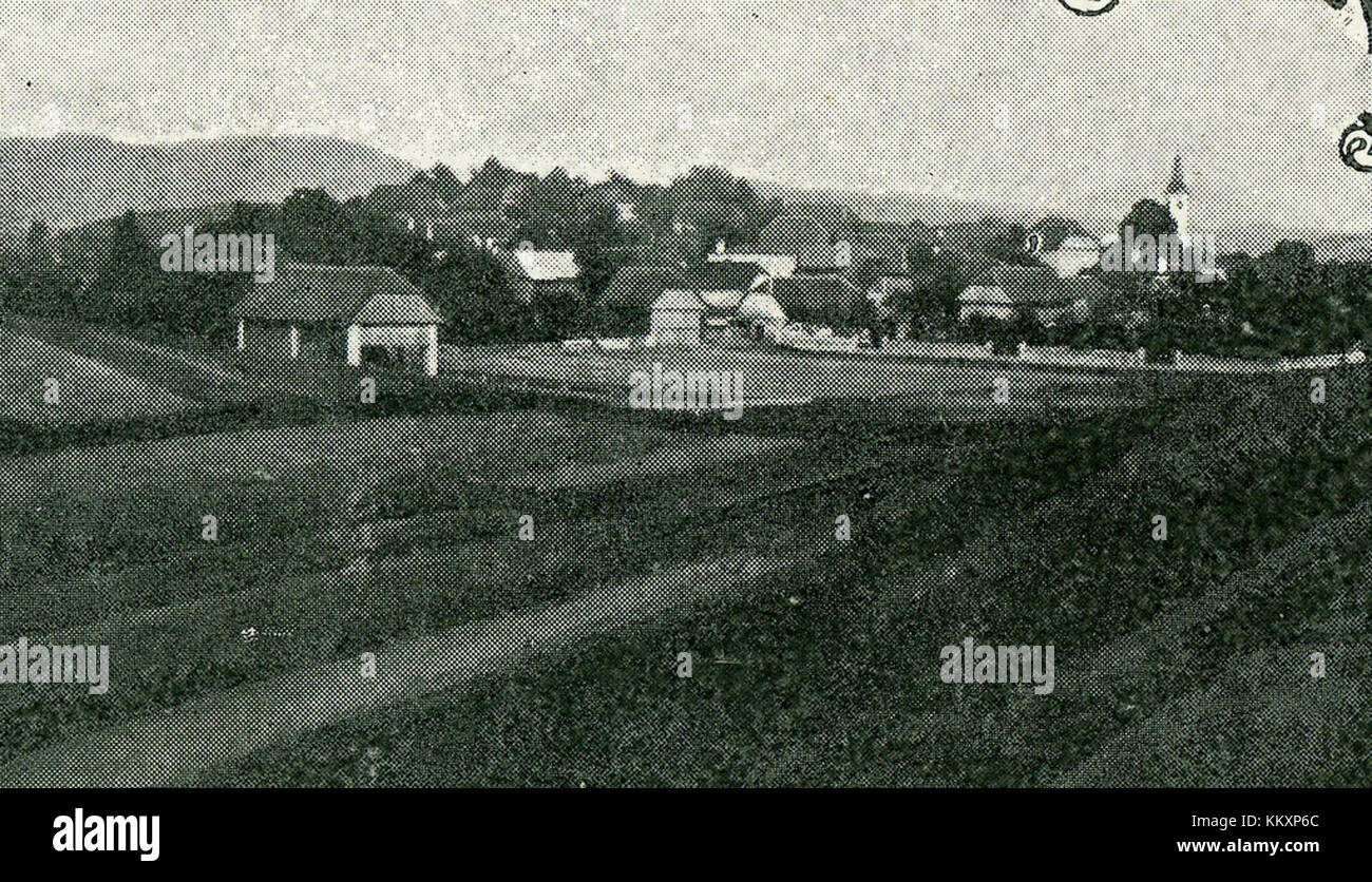 A 1899 postcard from Unca, depicting the town's landscape and ...