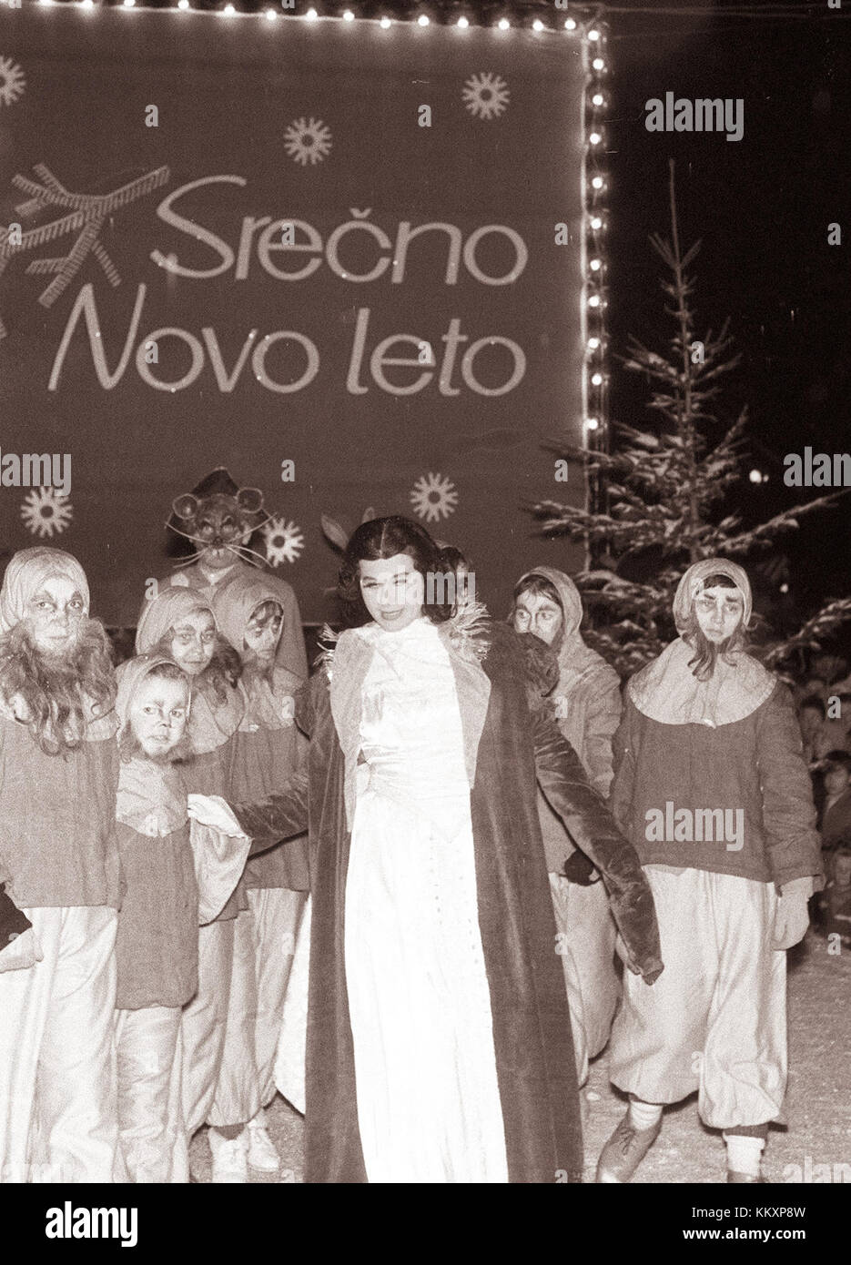 A photograph of Dedek Mraz (Father Frost) in Maribor, Slovenia, taken ...