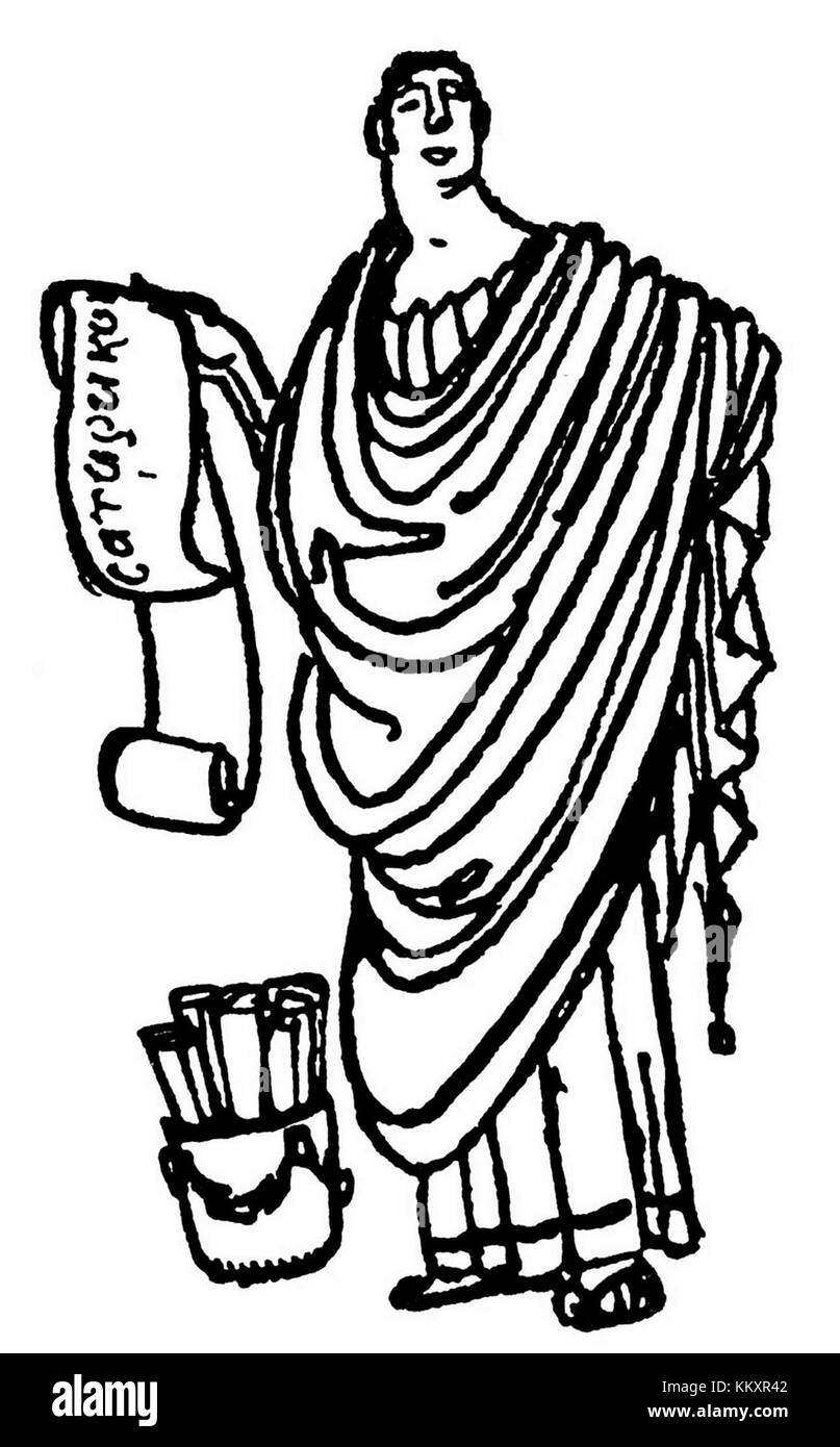 A portrait of the Roman writer Petronius, created by Russian artist A ...