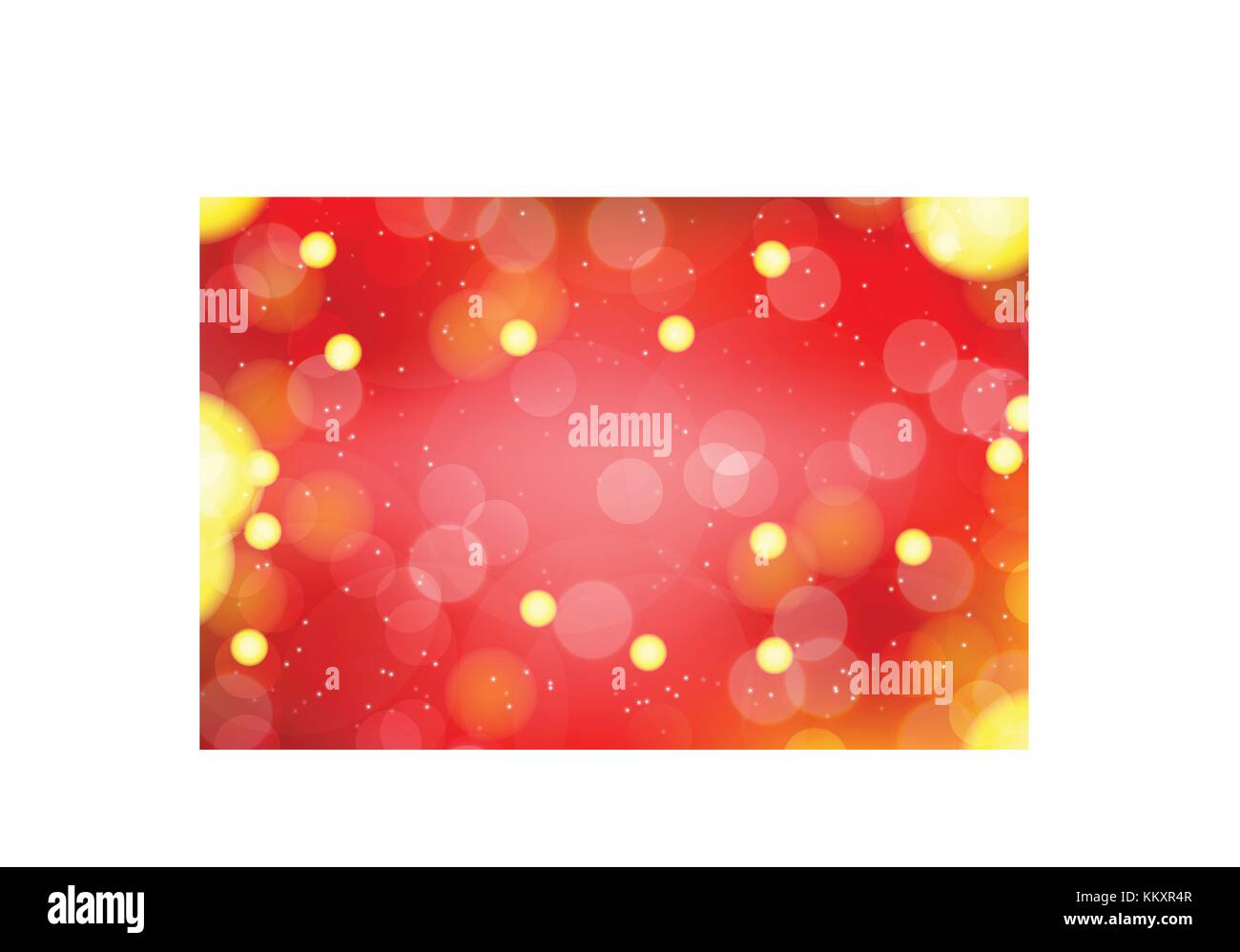 Red Bokeh glitter light blur background for vector graphic design ...