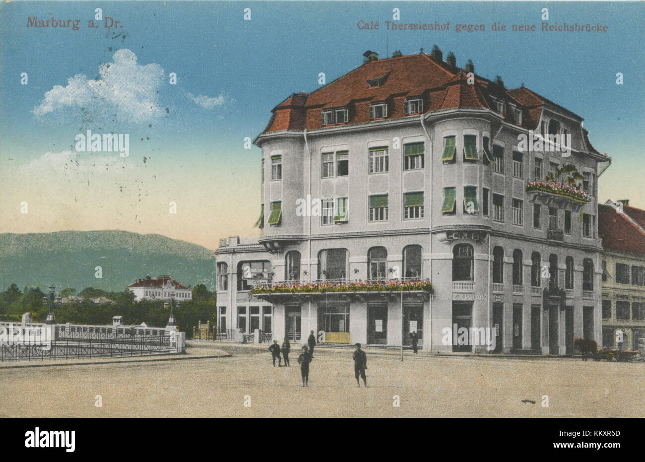 This postcard from Maribor, dating back to World War I, offers a ...