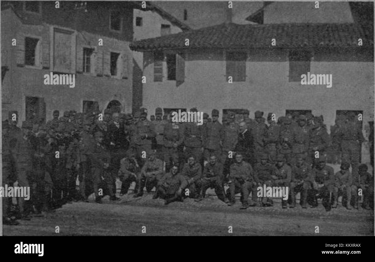 This image shows the 2nd Mountain Rifle Regiment and visitors ...