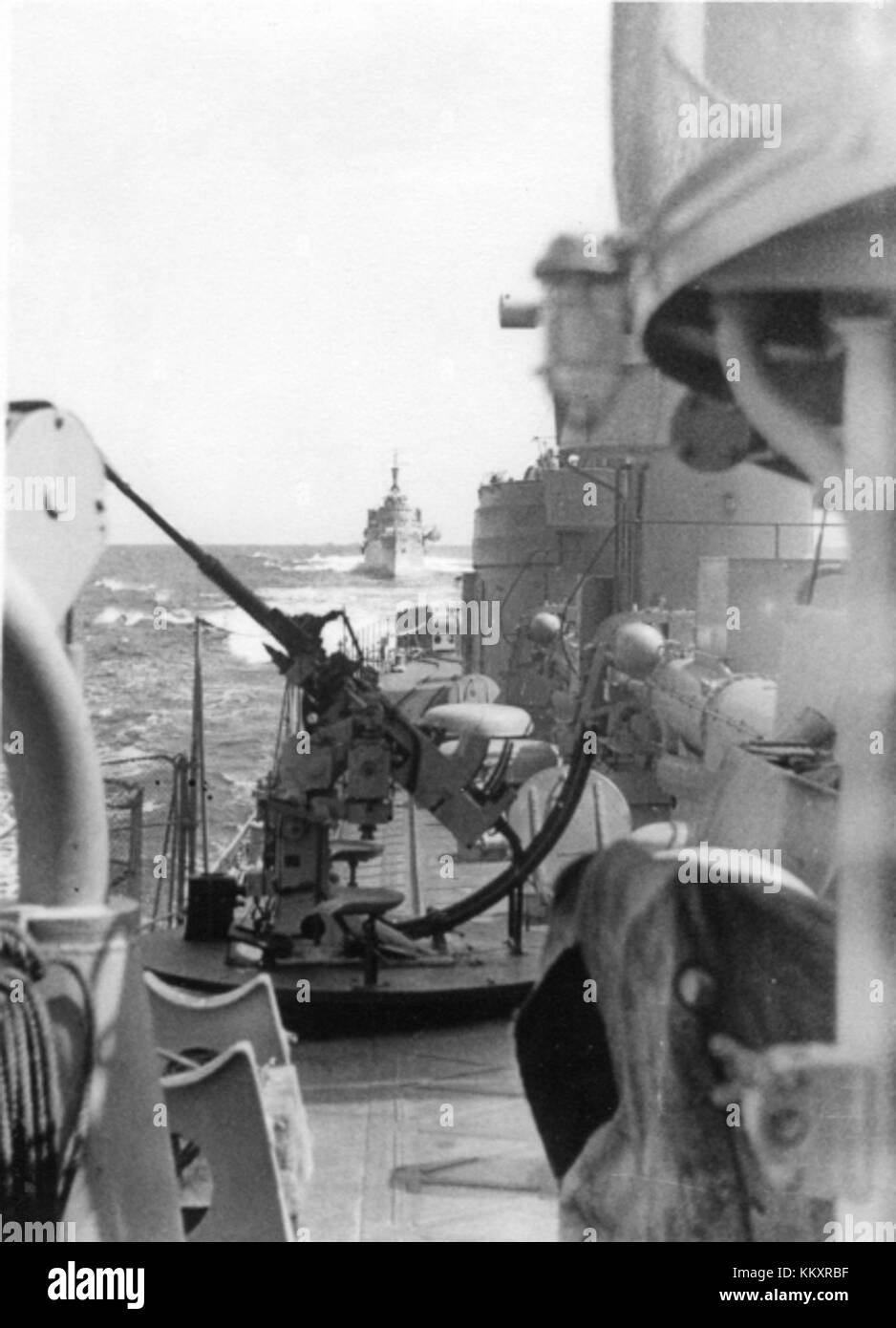 An anti-aircraft (AA) gun mounted on the vessel Clas Fleming. This gun ...