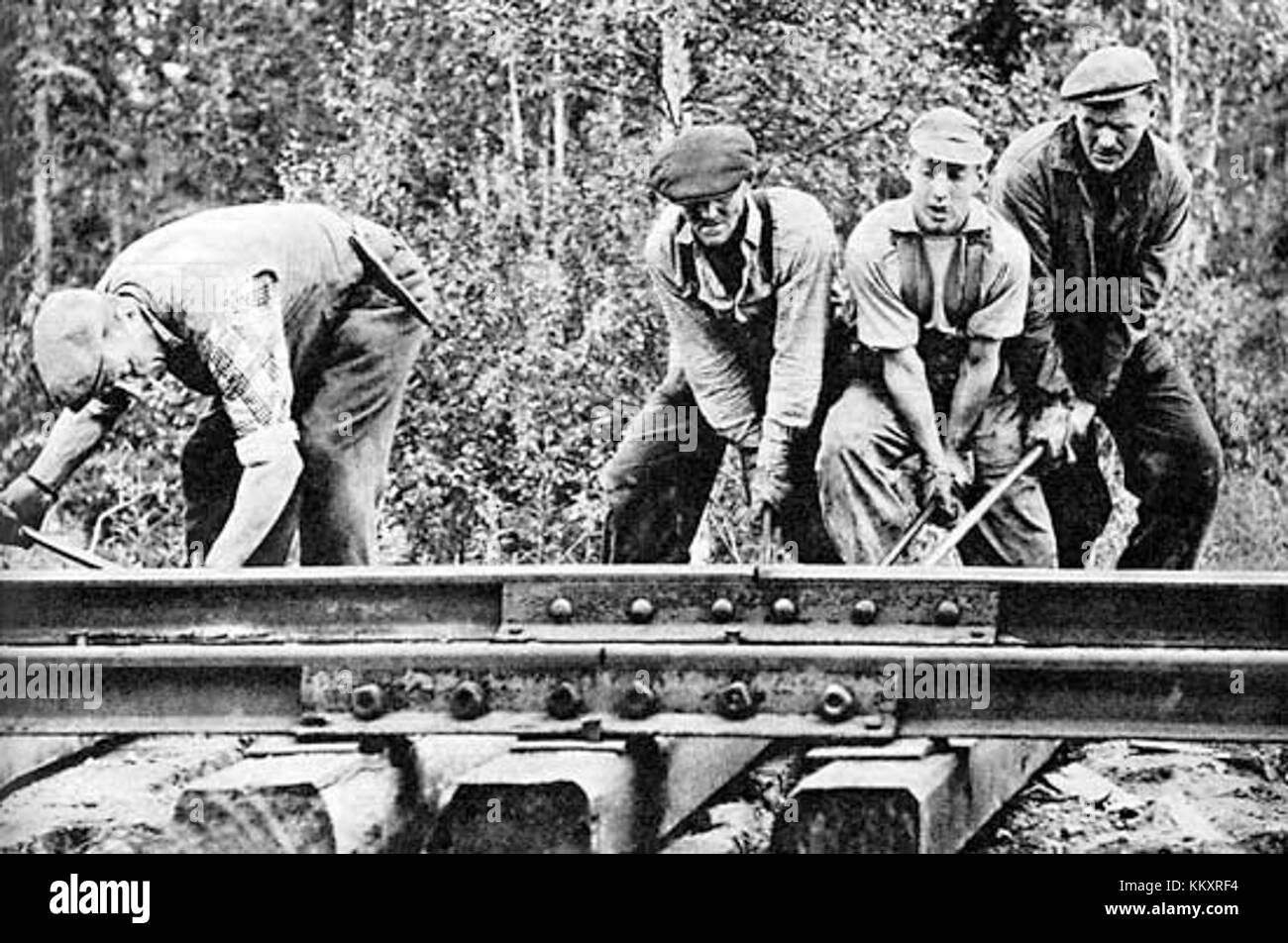 Maintenance of track Black and White Stock Photos & Images - Alamy