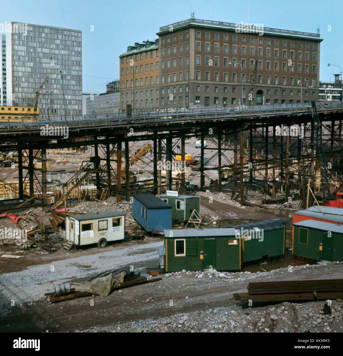 Brunkebergstorg, a central square in Stockholm, was photographed in ...
