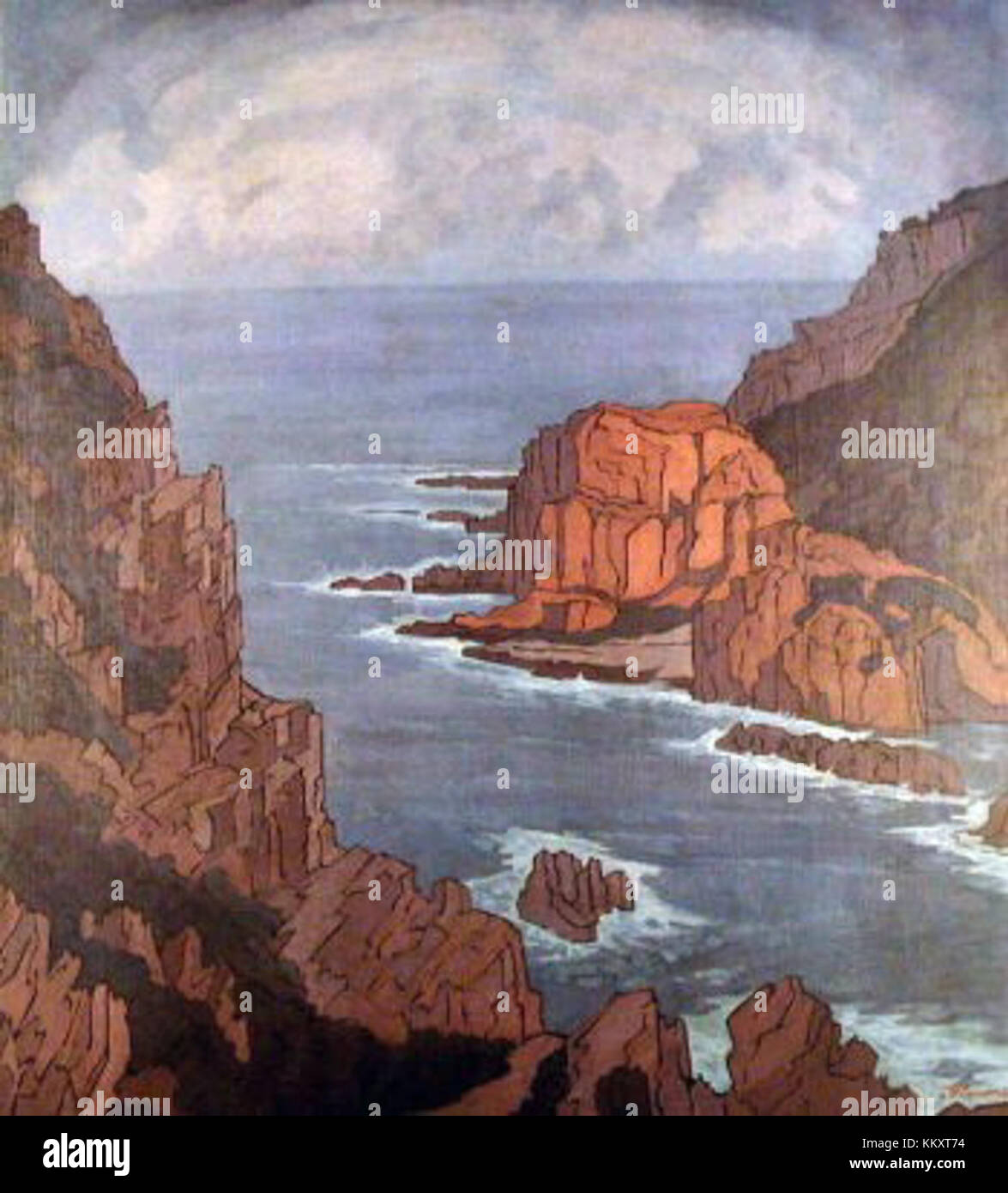 JH Pierneef's 'Knysna Heads' is a famous landscape painting from 1929 ...