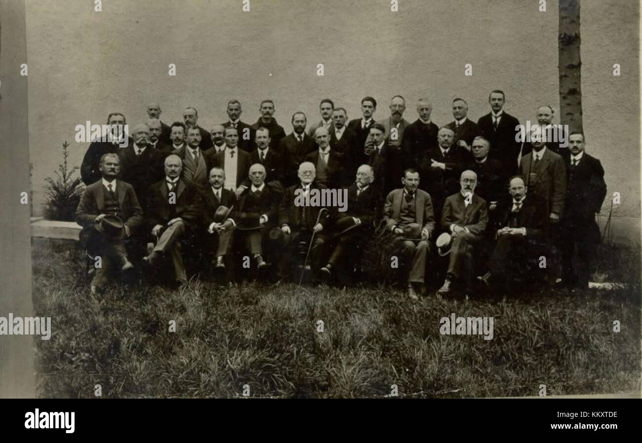 A photograph of the Narodni Svet SHS building in Zagreb, highlighting ...