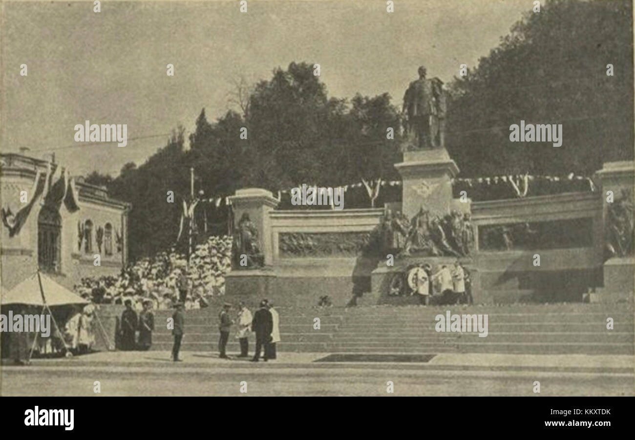 The Alexander II monument in Kiev was unveiled in 1853, commemorating ...