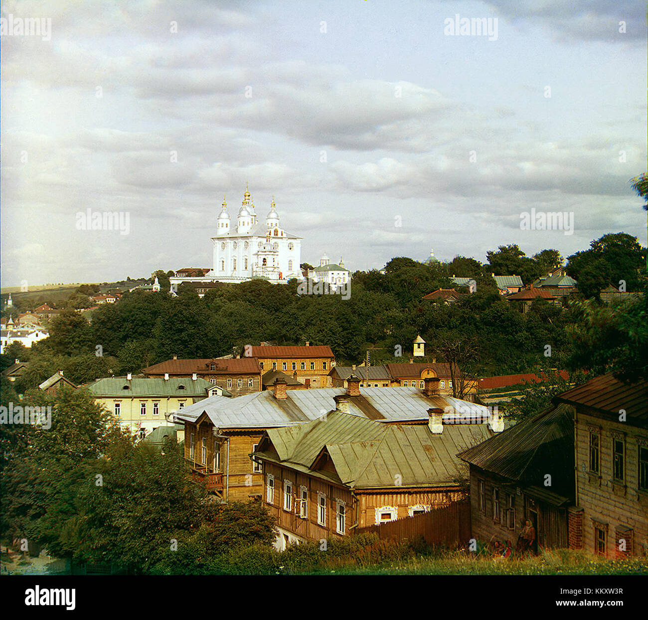 Smolensk Cathedral, located in Smolensk, Russia, is a historic ...