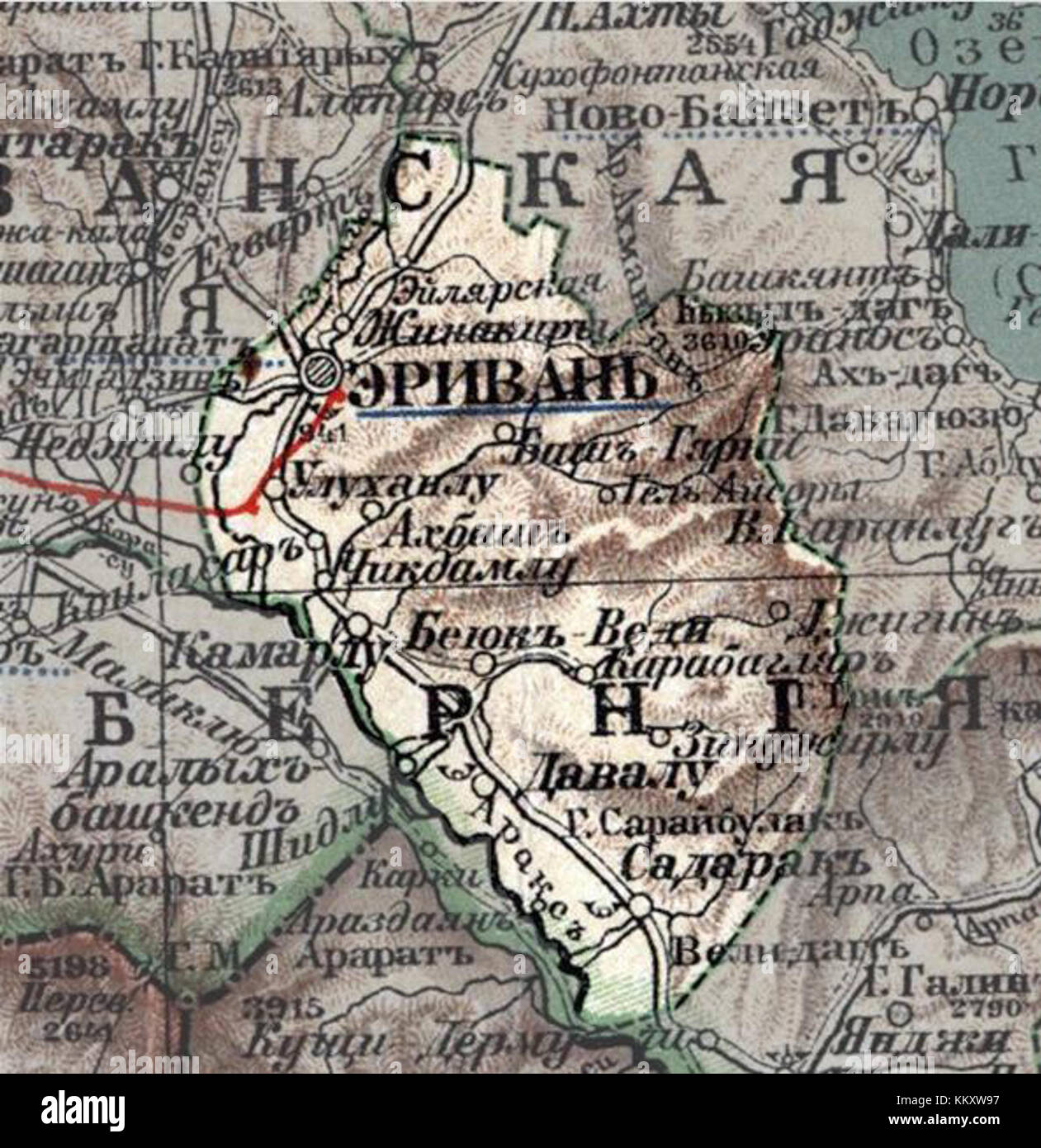 The Uyezd of Erivan was a historical administrative region in the ...