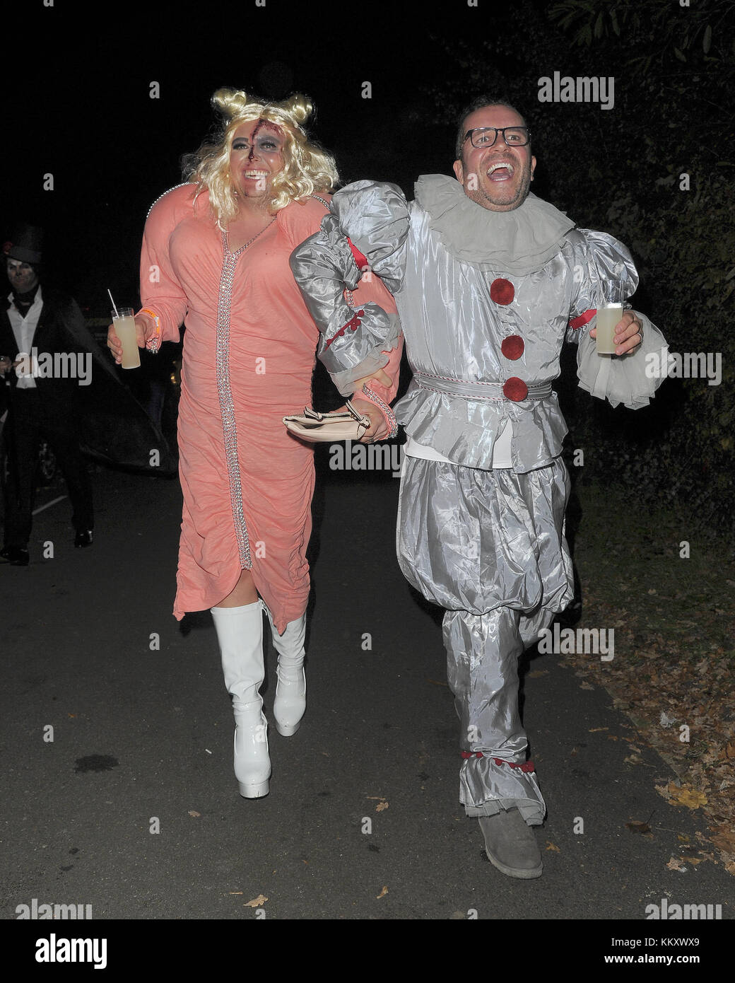 Celebrities attend Jonathan Ross' Halloween Party 2017 Featuring: Alan ...