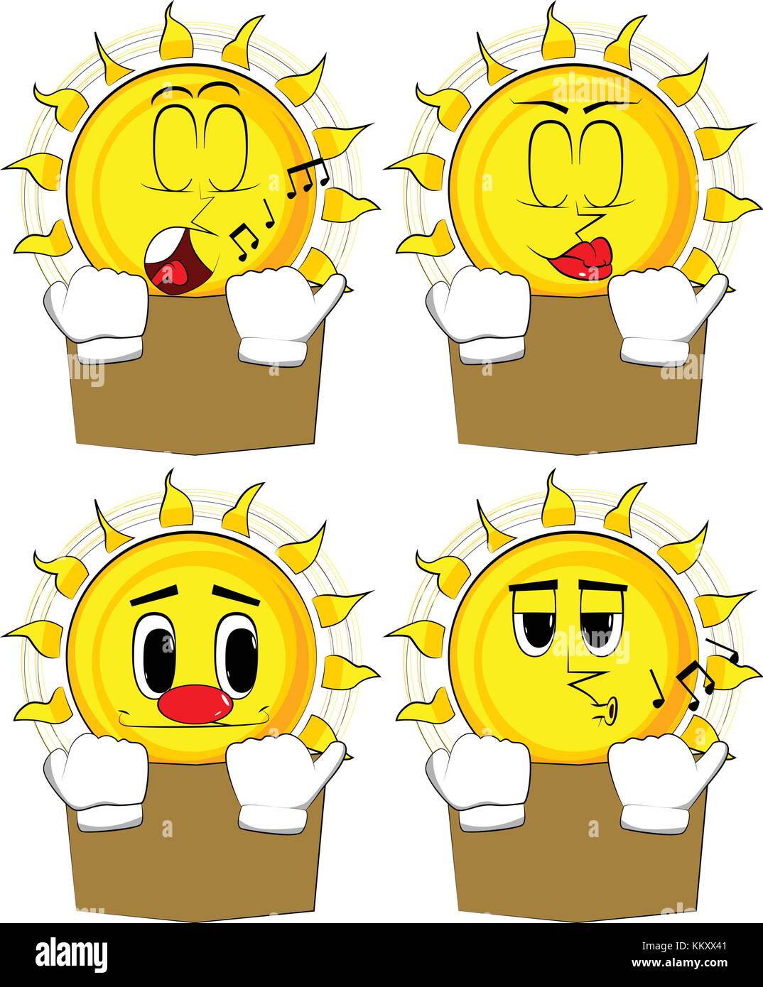 Hiding behind book Stock Vector Images - Alamy