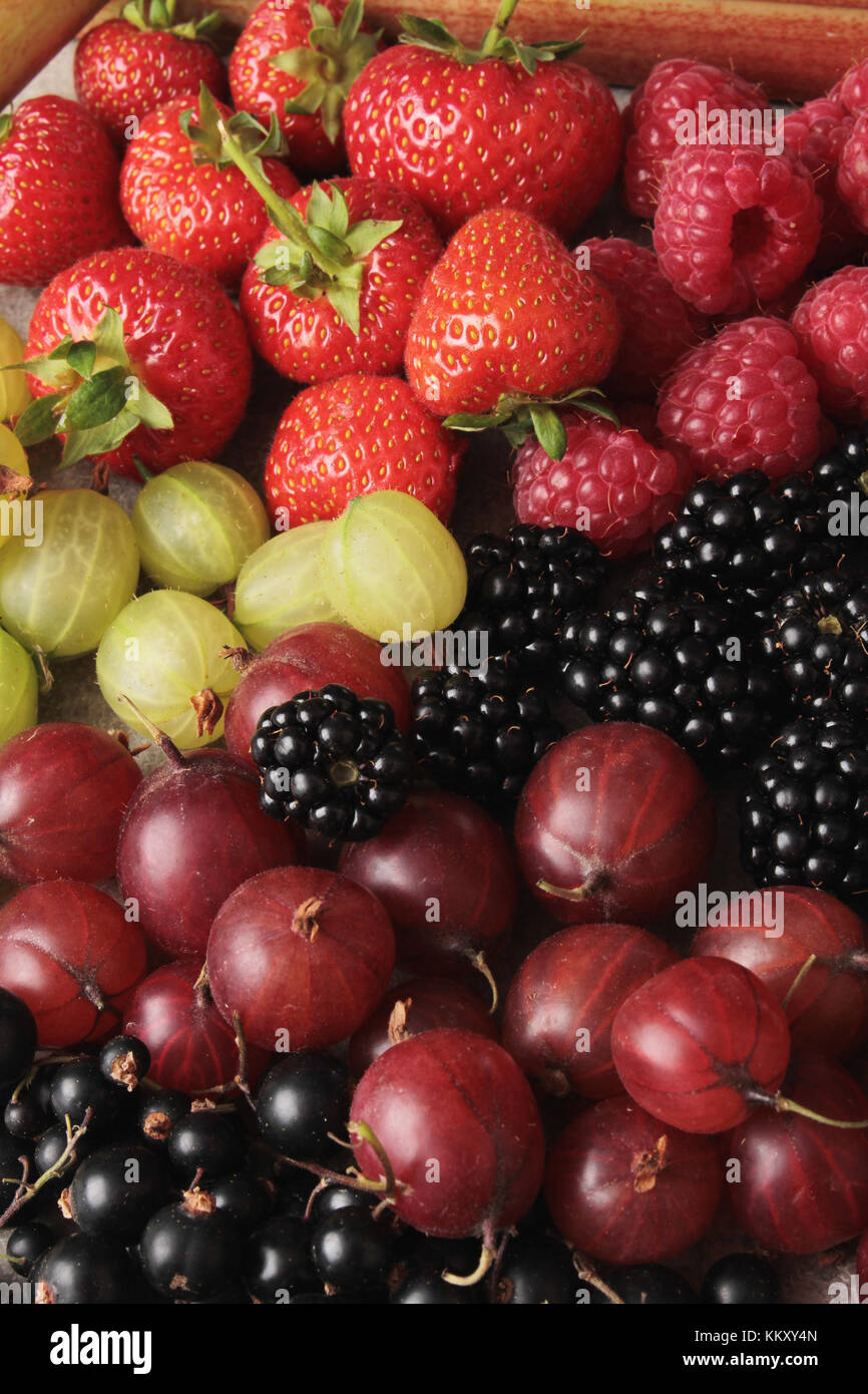 fresh summer fruit selection Stock Photo - Alamy