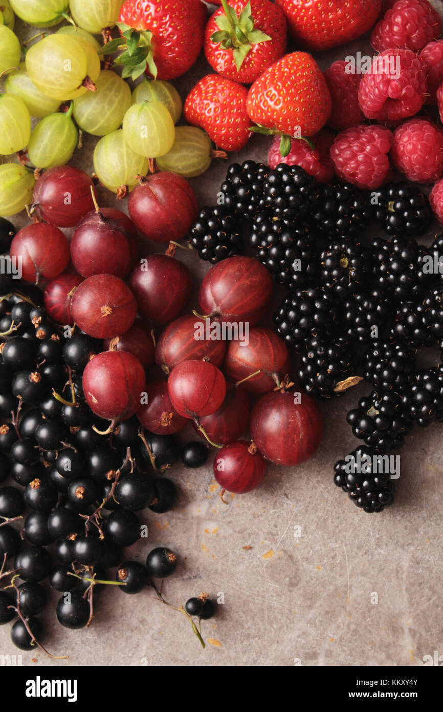 fresh summer fruit selection Stock Photo - Alamy