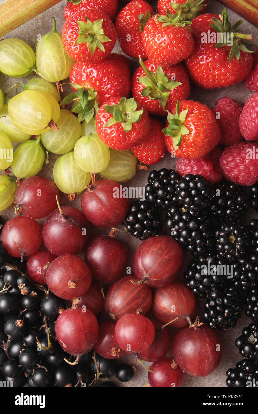 fresh summer fruit selection Stock Photo - Alamy
