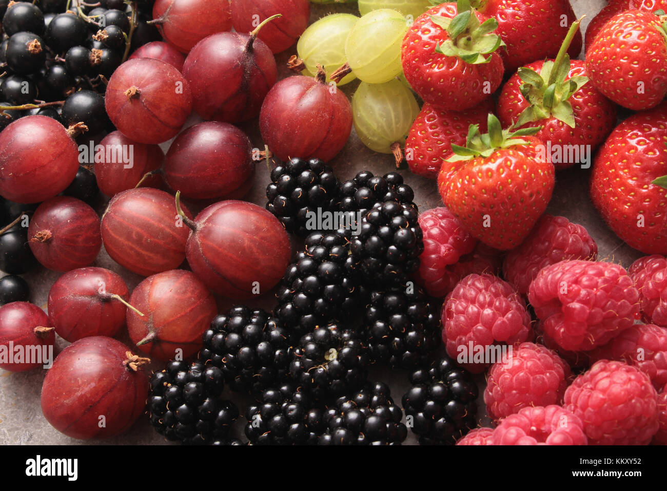 fresh summer fruit selection Stock Photo - Alamy