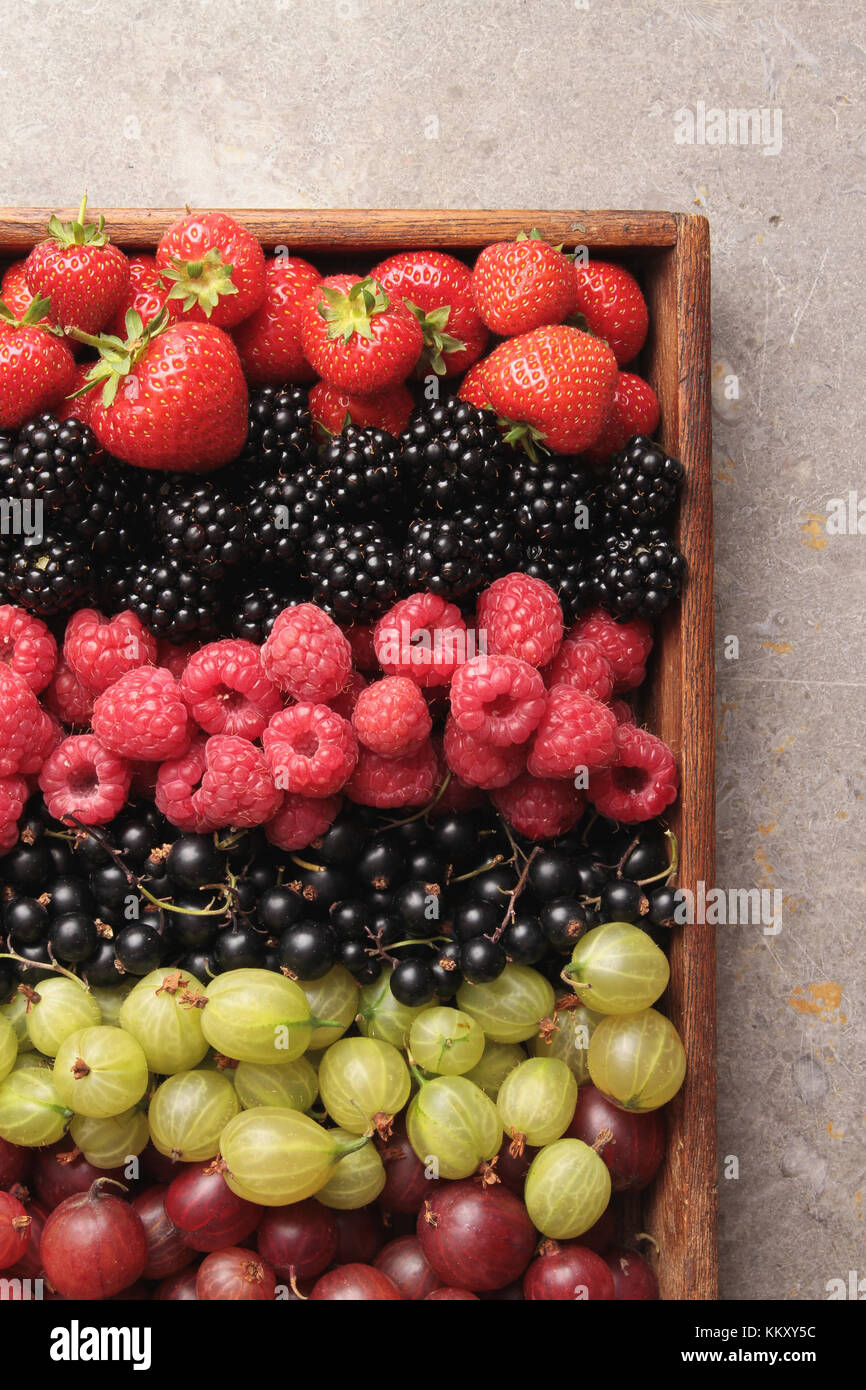 fresh summer fruit selection Stock Photo - Alamy