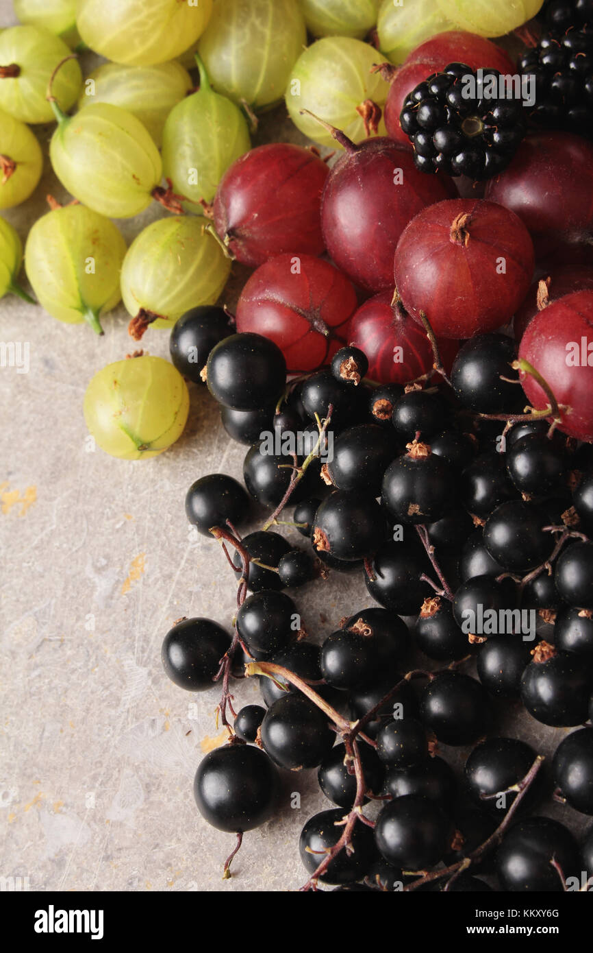 fresh summer fruit selection Stock Photo - Alamy