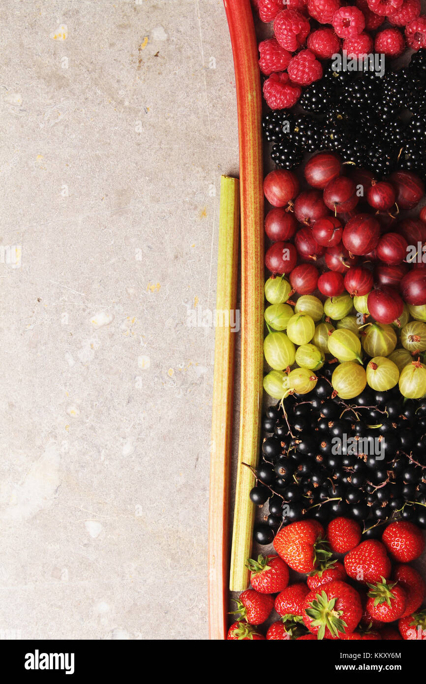 fresh summer fruit selection Stock Photo - Alamy
