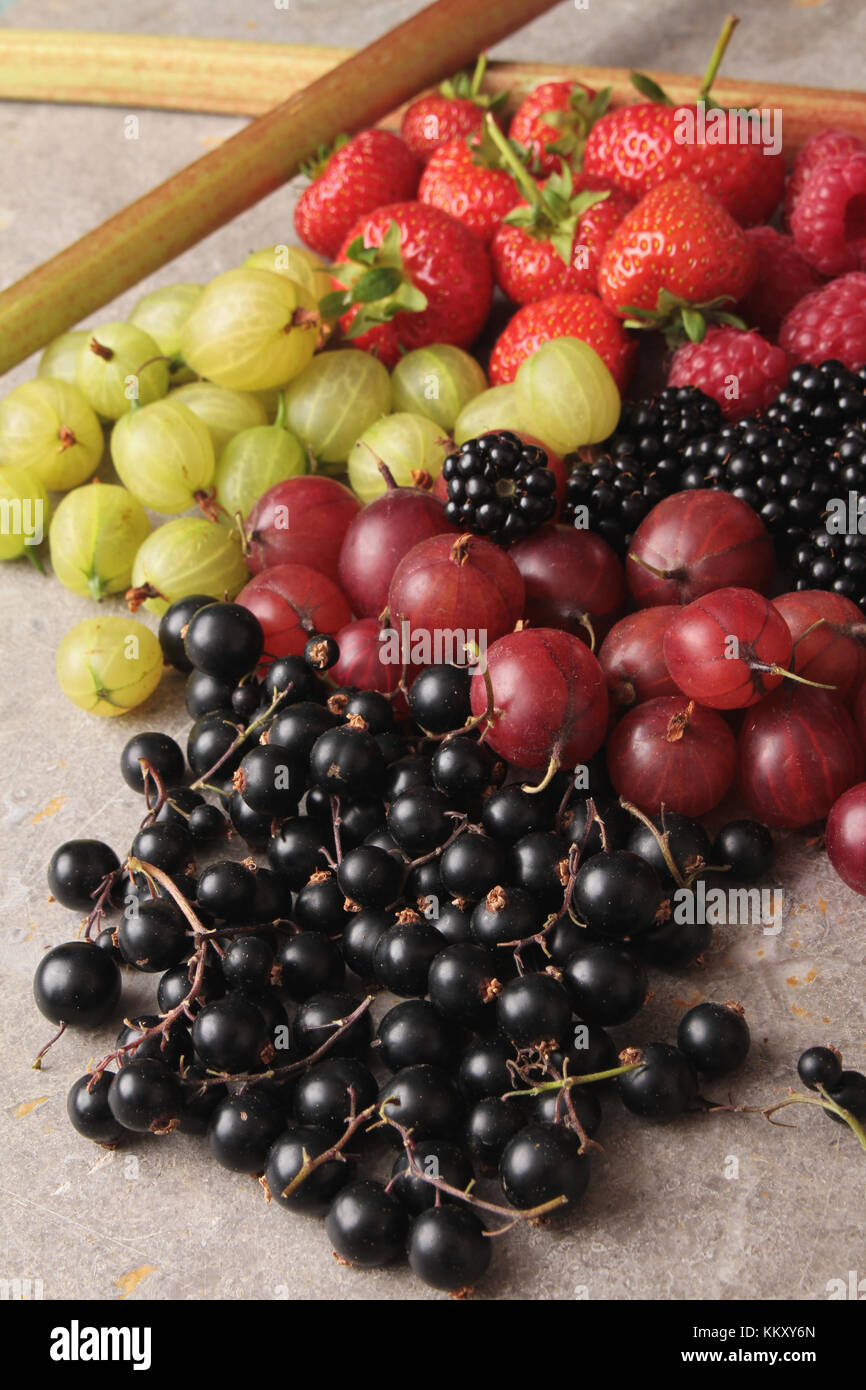 fresh summer fruit selection Stock Photo - Alamy