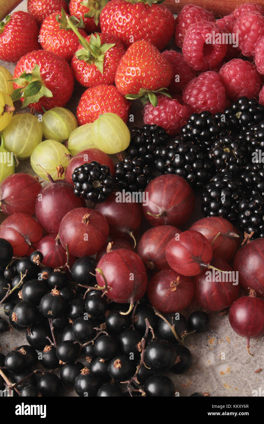 fresh summer fruit selection Stock Photo - Alamy