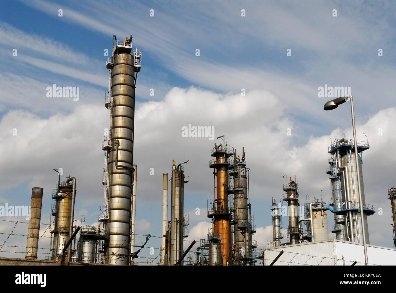 Sarpom oil refinery of Trecate (Novara, Italy Stock Photo - Alamy