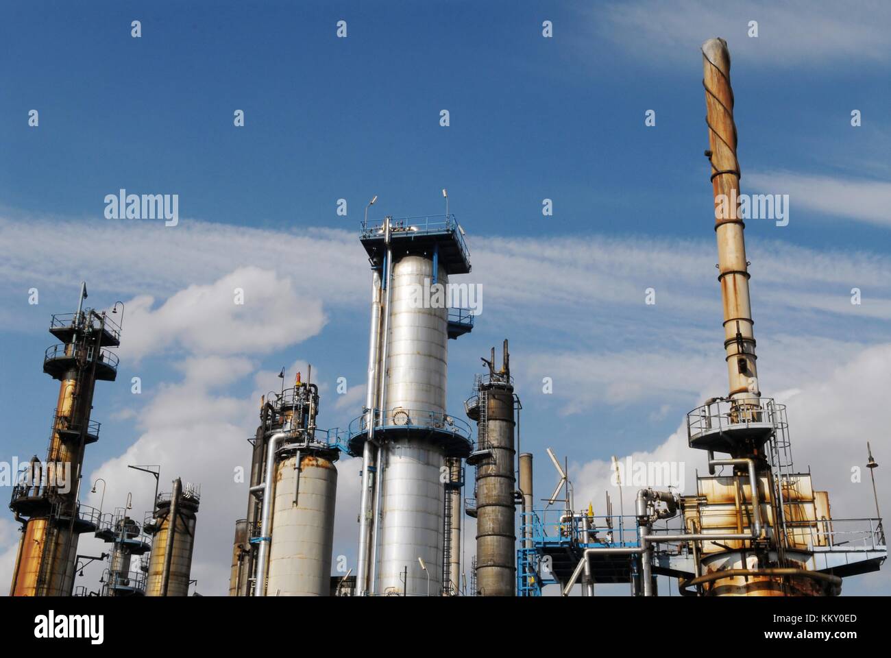 Sarpom oil refinery of Trecate (Novara, Italy Stock Photo - Alamy