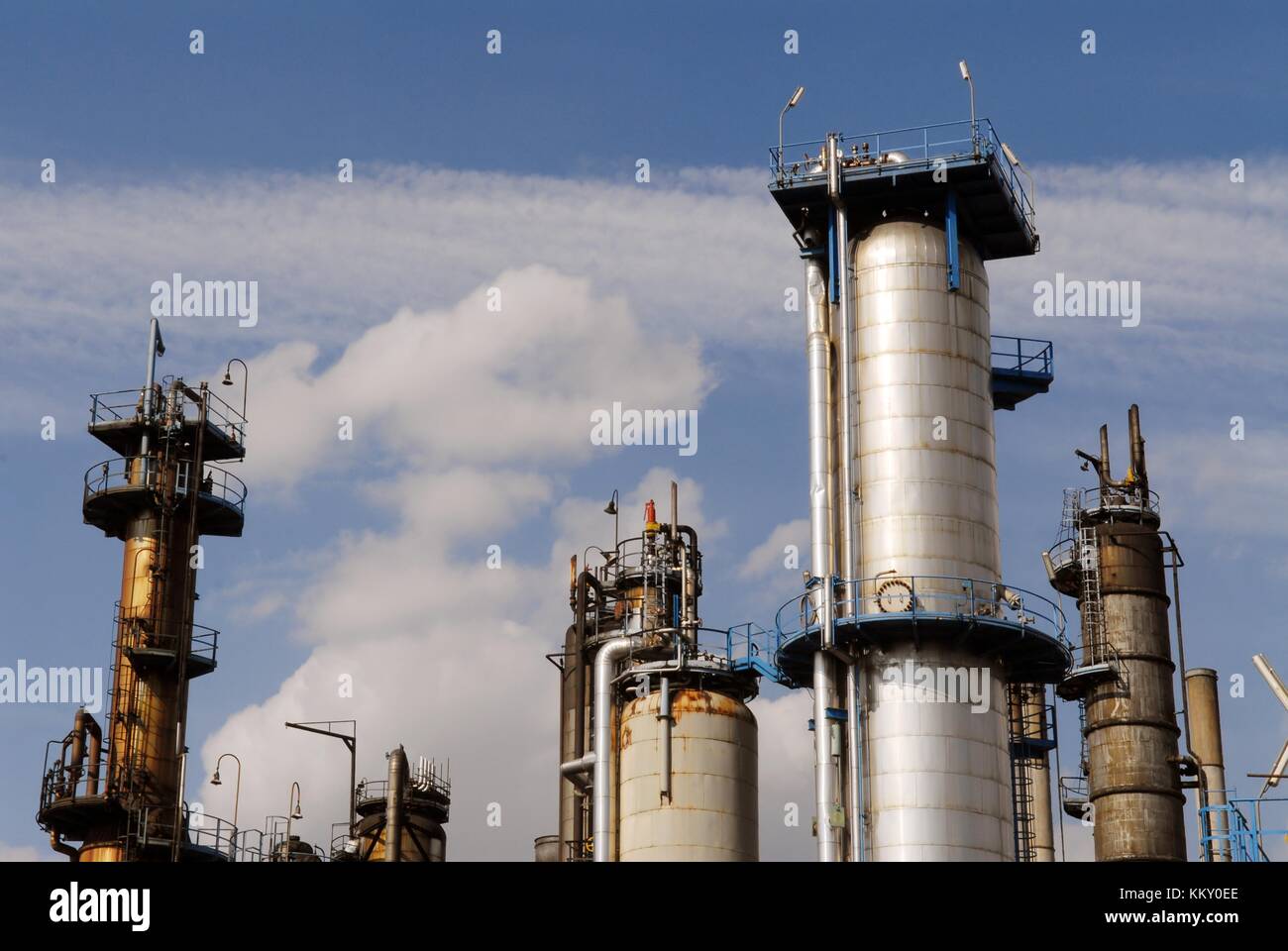 Sarpom oil refinery of Trecate (Novara, Italy Stock Photo - Alamy