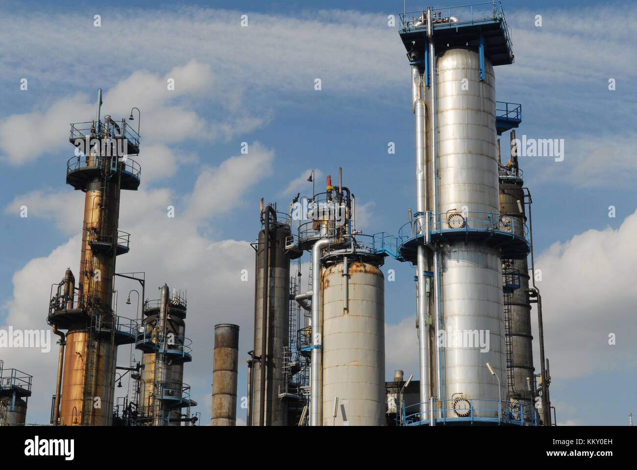 Sarpom oil refinery of Trecate (Novara, Italy Stock Photo - Alamy
