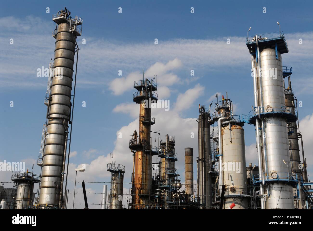 Sarpom oil refinery of Trecate (Novara, Italy Stock Photo - Alamy