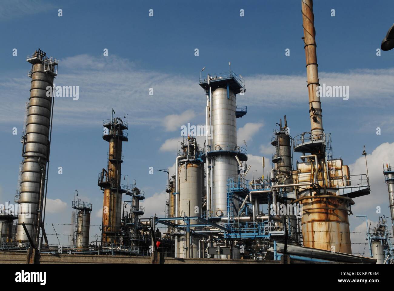 Sarpom oil refinery of Trecate (Novara, Italy Stock Photo - Alamy