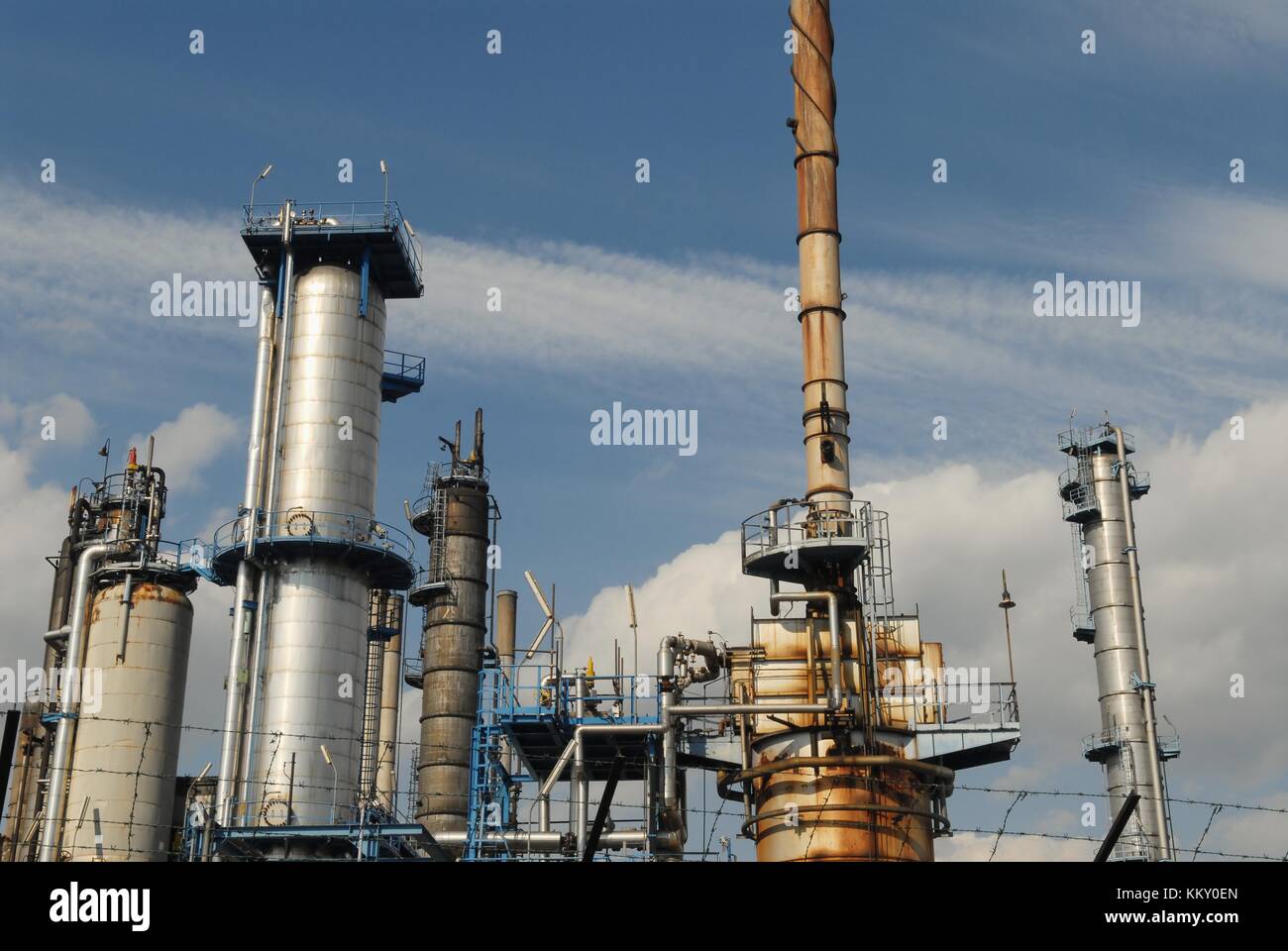 Sarpom oil refinery of Trecate (Novara, Italy Stock Photo - Alamy