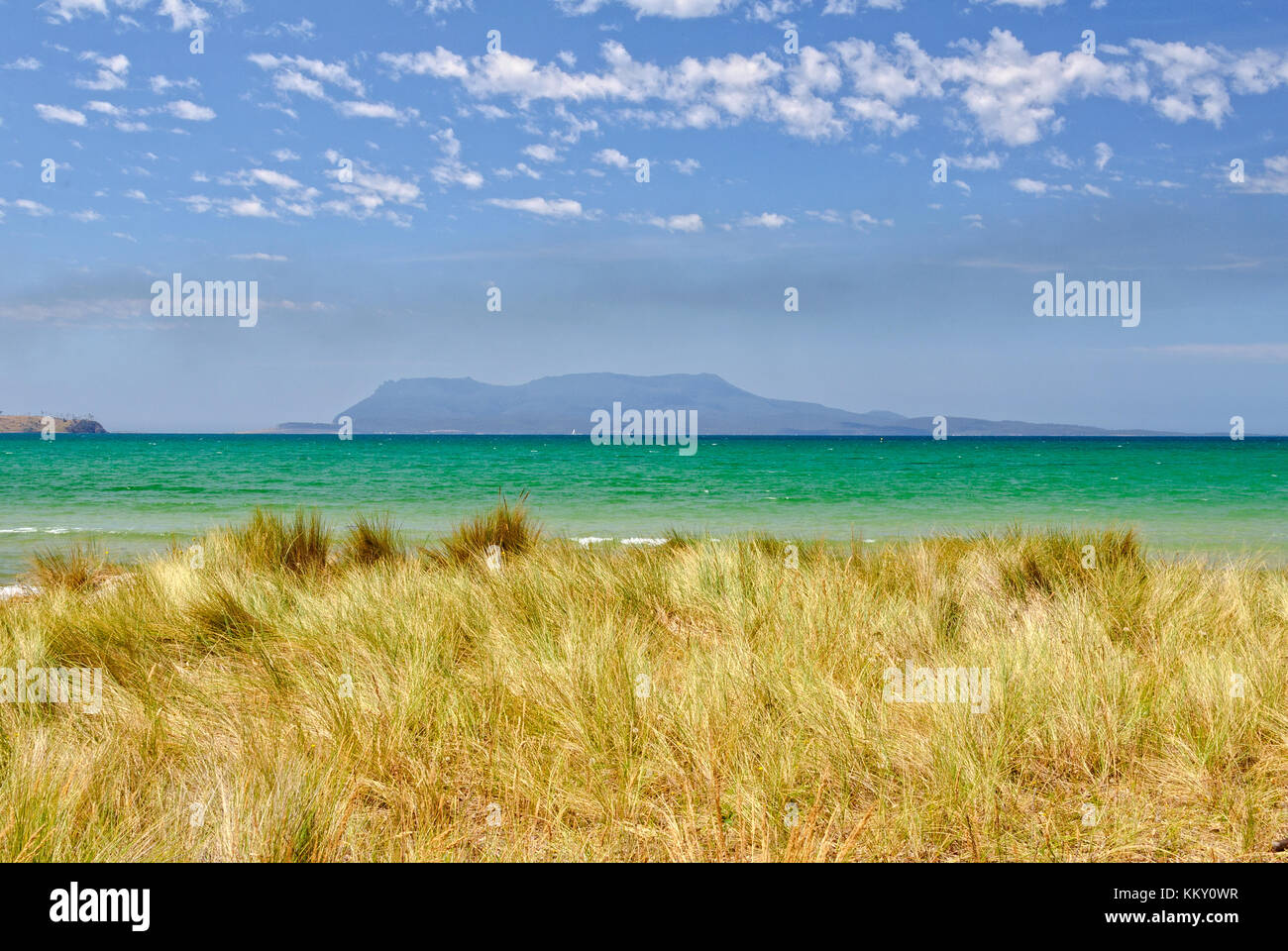 Maria Island as seen from Raspins Beach in Orford - Tasmania, Australia ...