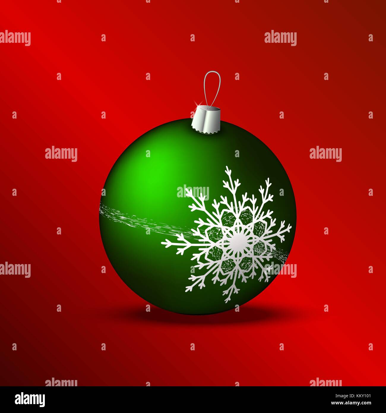 Red toy glass ball Stock Vector Images - Alamy
