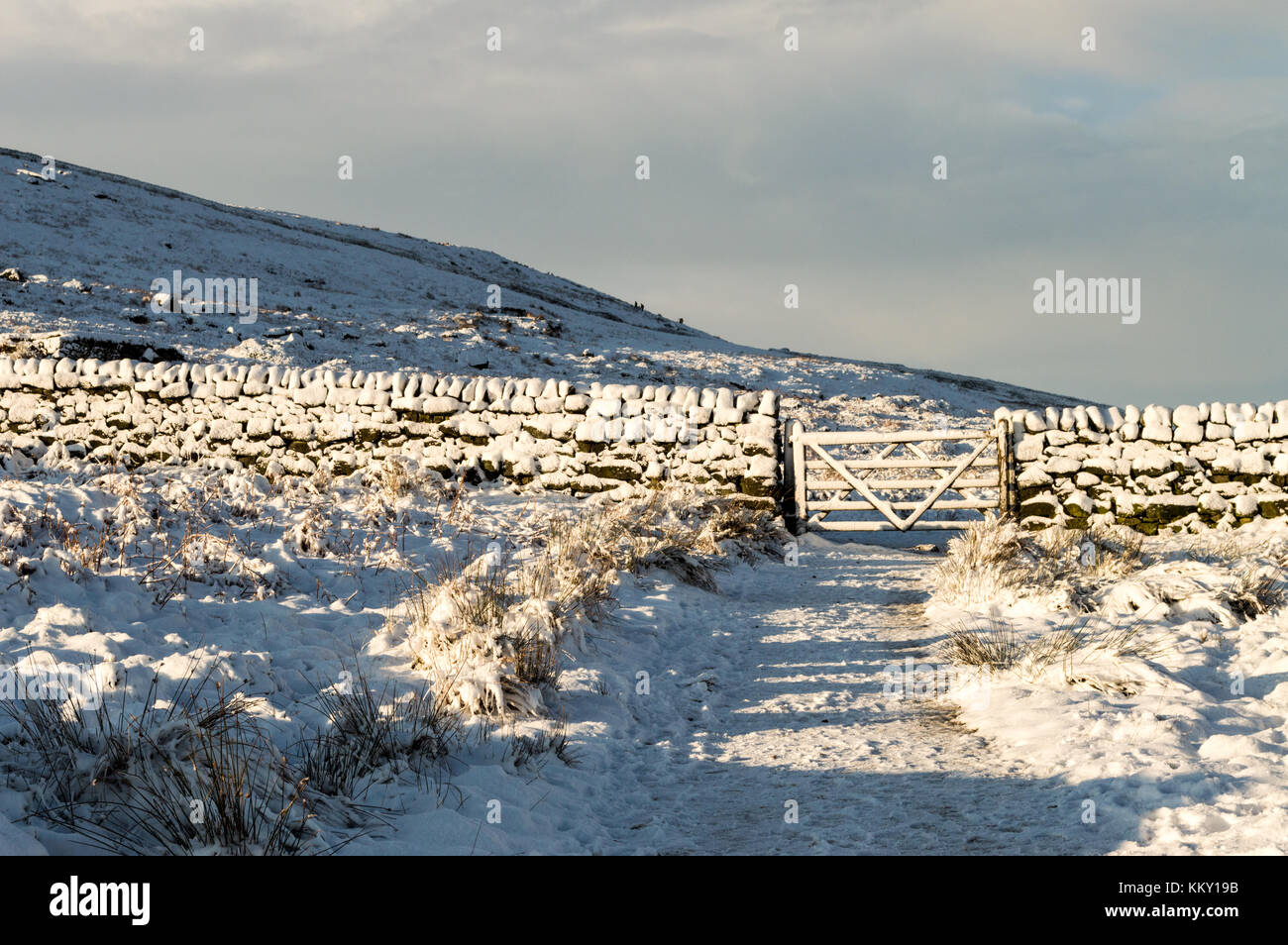 snow on the moors Stock Photo - Alamy