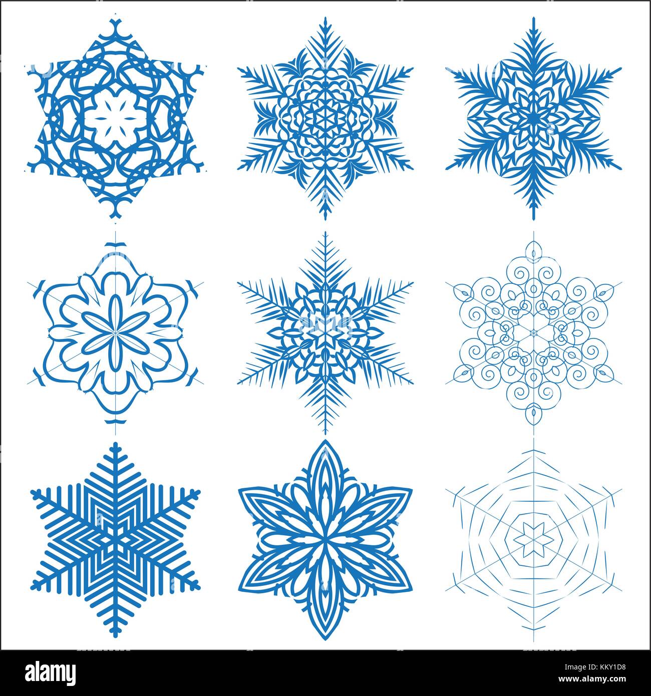 Frozen decoration Stock Vector Images - Alamy