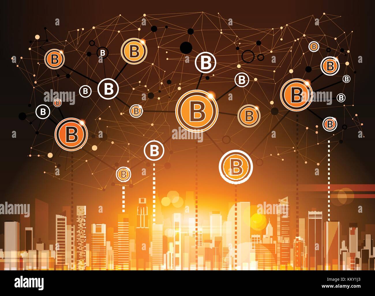 Modern city background Stock Vector Images - Alamy