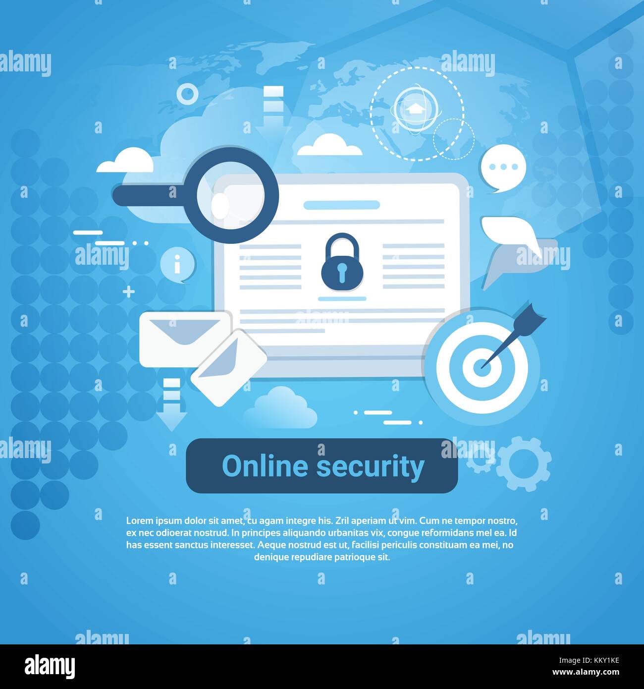 Infographic internet security template hi-res stock photography and ...