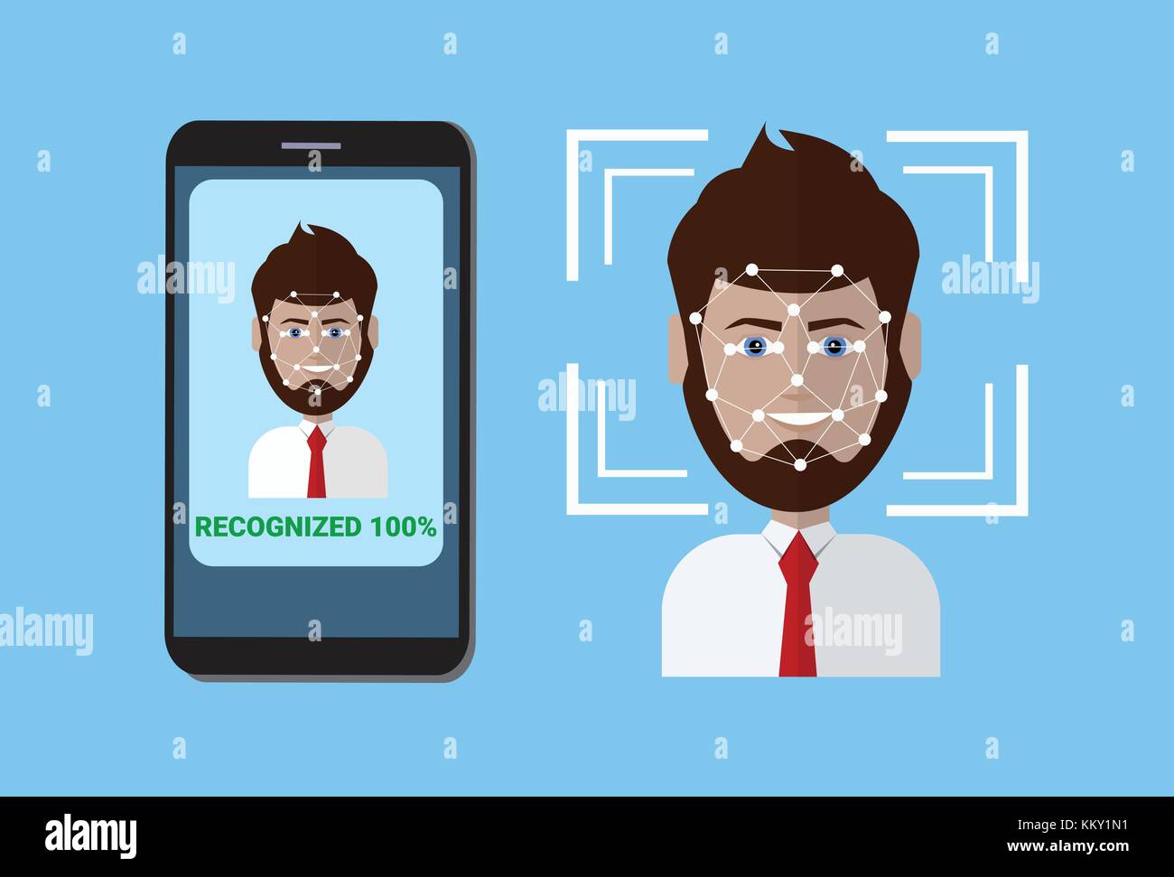 Facial recognition app hi-res stock photography and images - Alamy