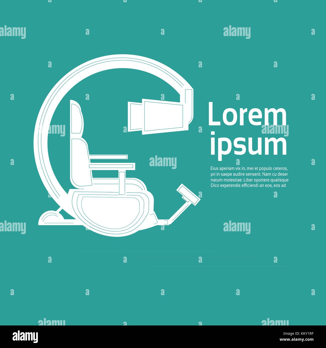 Empty Vr Simulator Virtual Reality Technology Banner With Copy Space ...