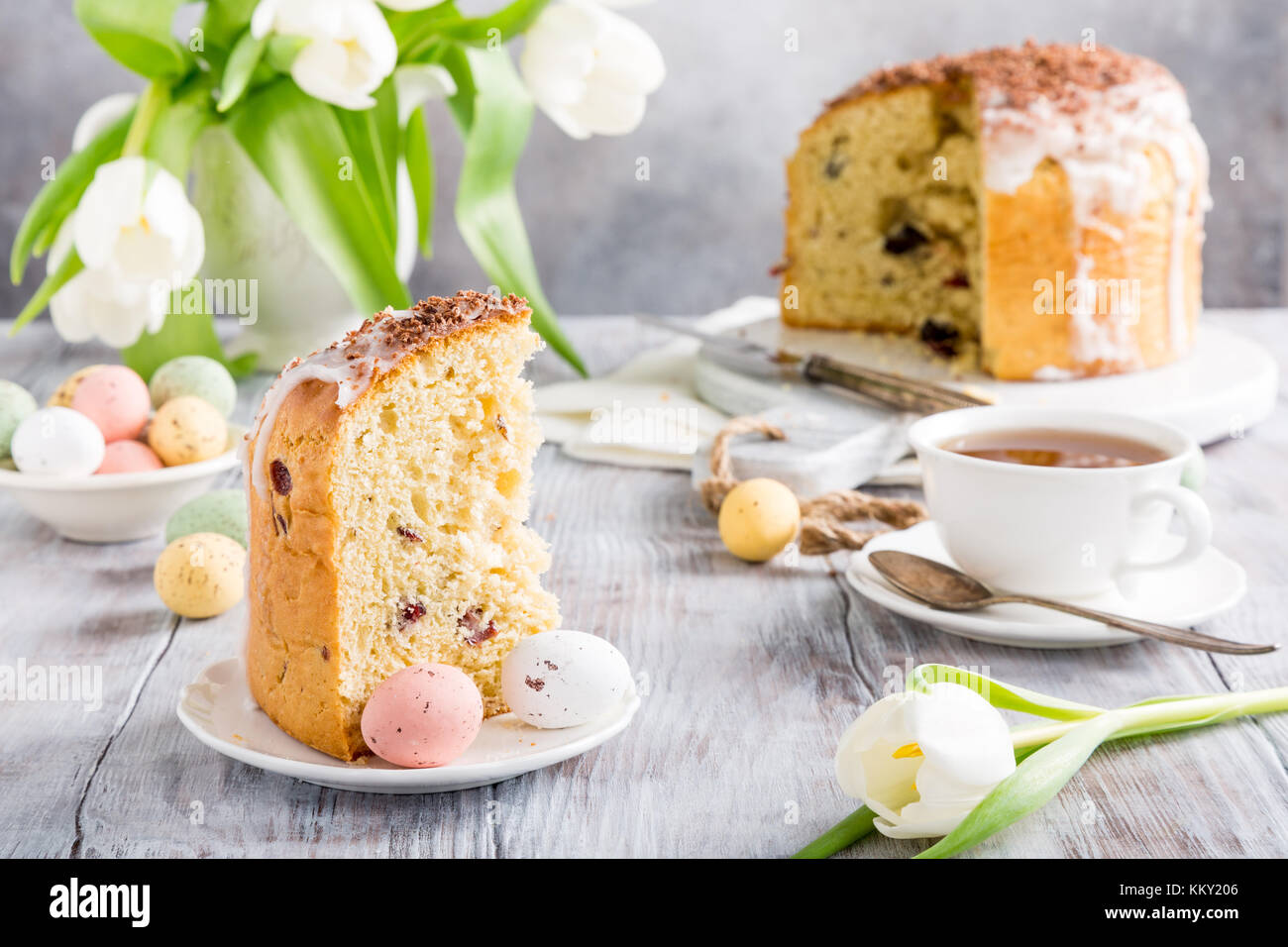 Easter orthodox sweet bread Stock Photo - Alamy
