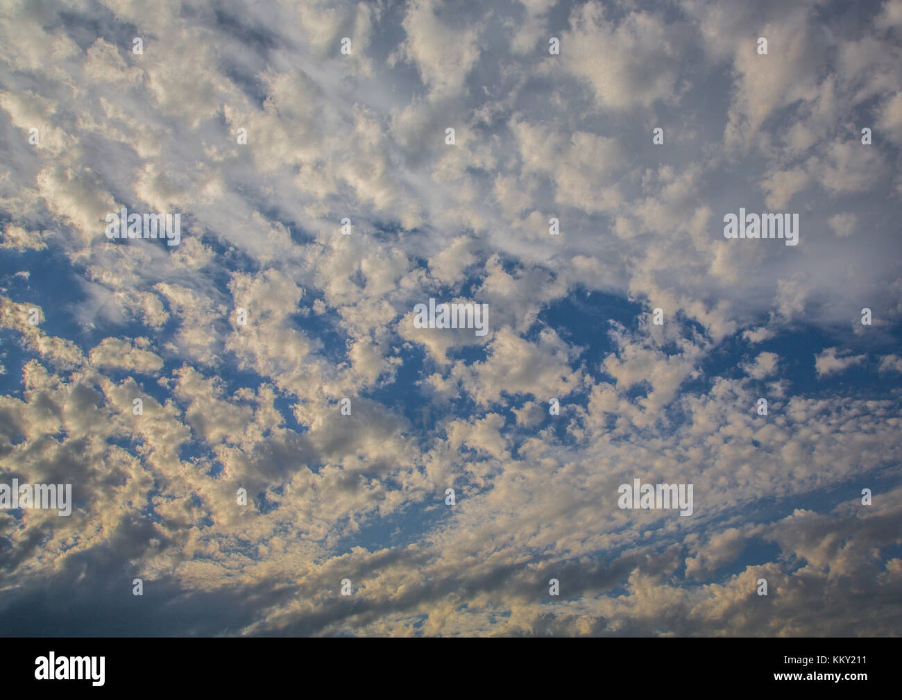 Background texture of an evening sky in southern Germany Stock Photo ...