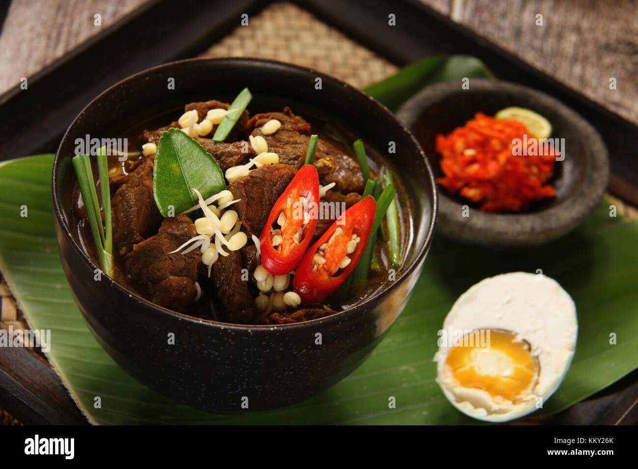 Rawon, the Javanese Beef Soup in Keluak (Pangium Edule) Broth Stock ...
