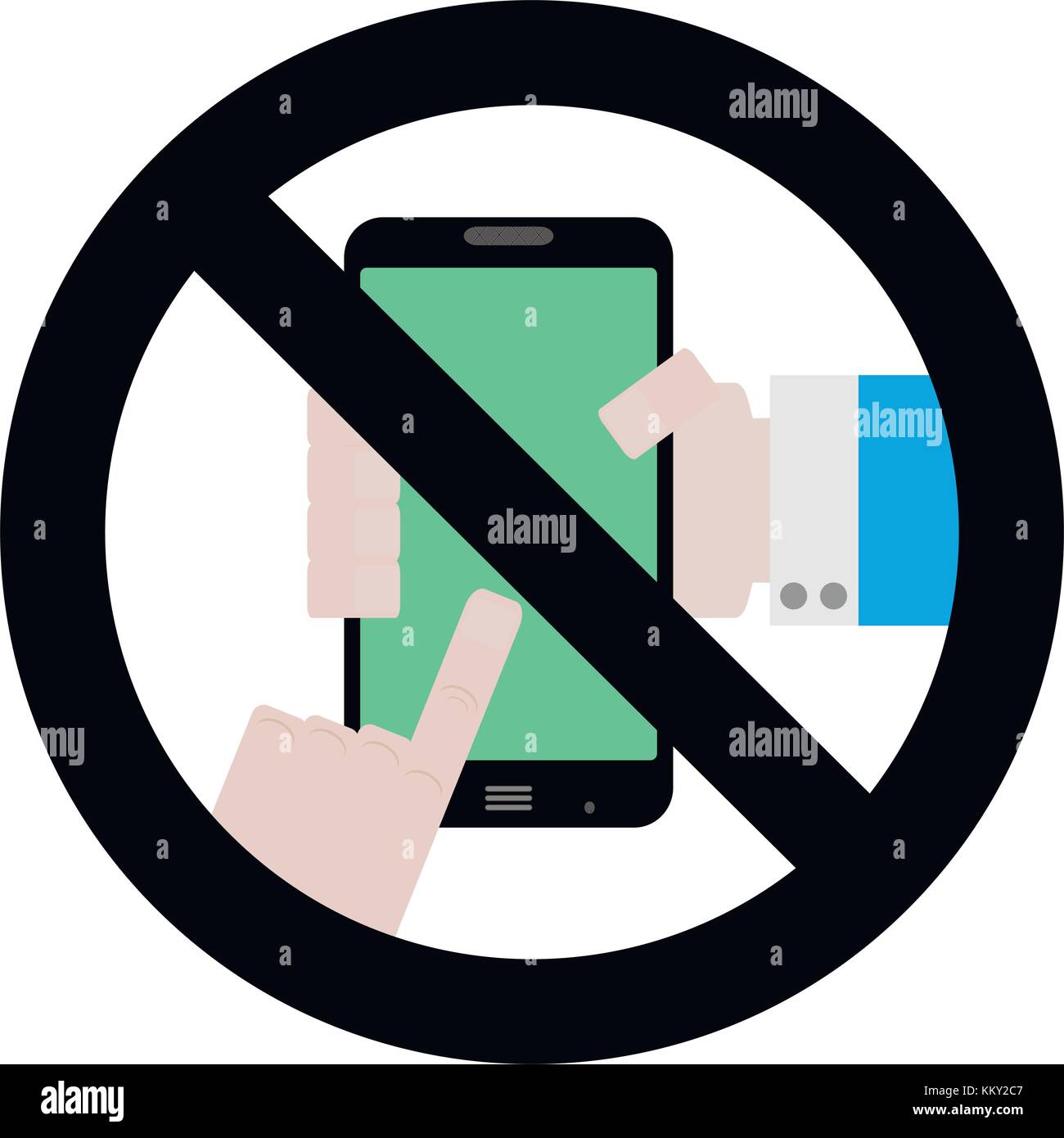 No use phone symbol. Vector ban telephone and smartphone, zone badge no ...