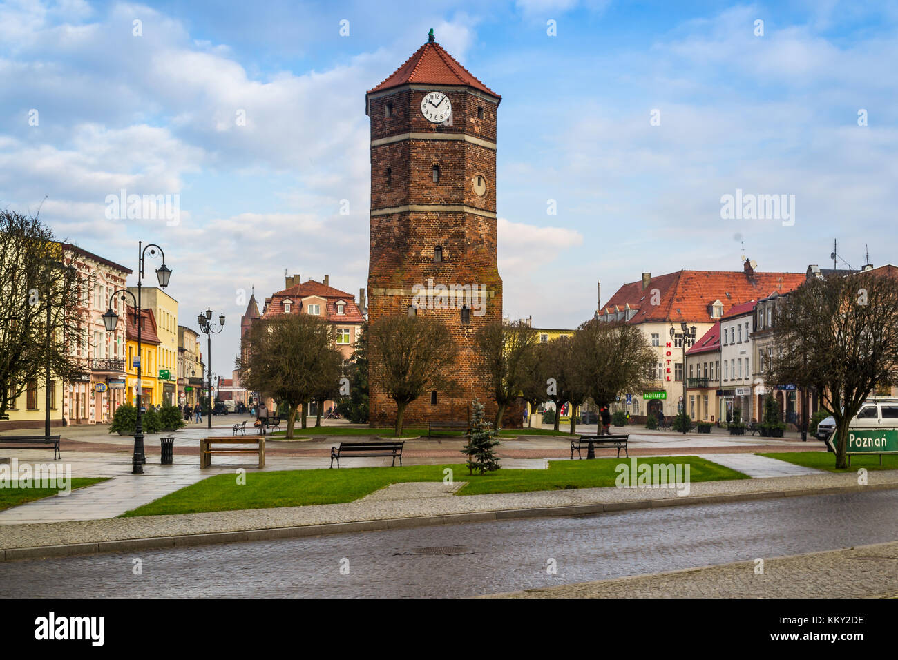 Town Hall Tower in Znin, Poland Stock Photo - Alamy