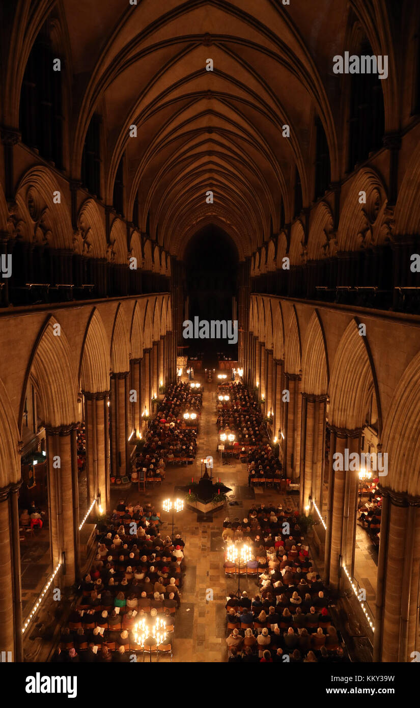 Salisbury cathedral advent procession hi-res stock photography and ...
