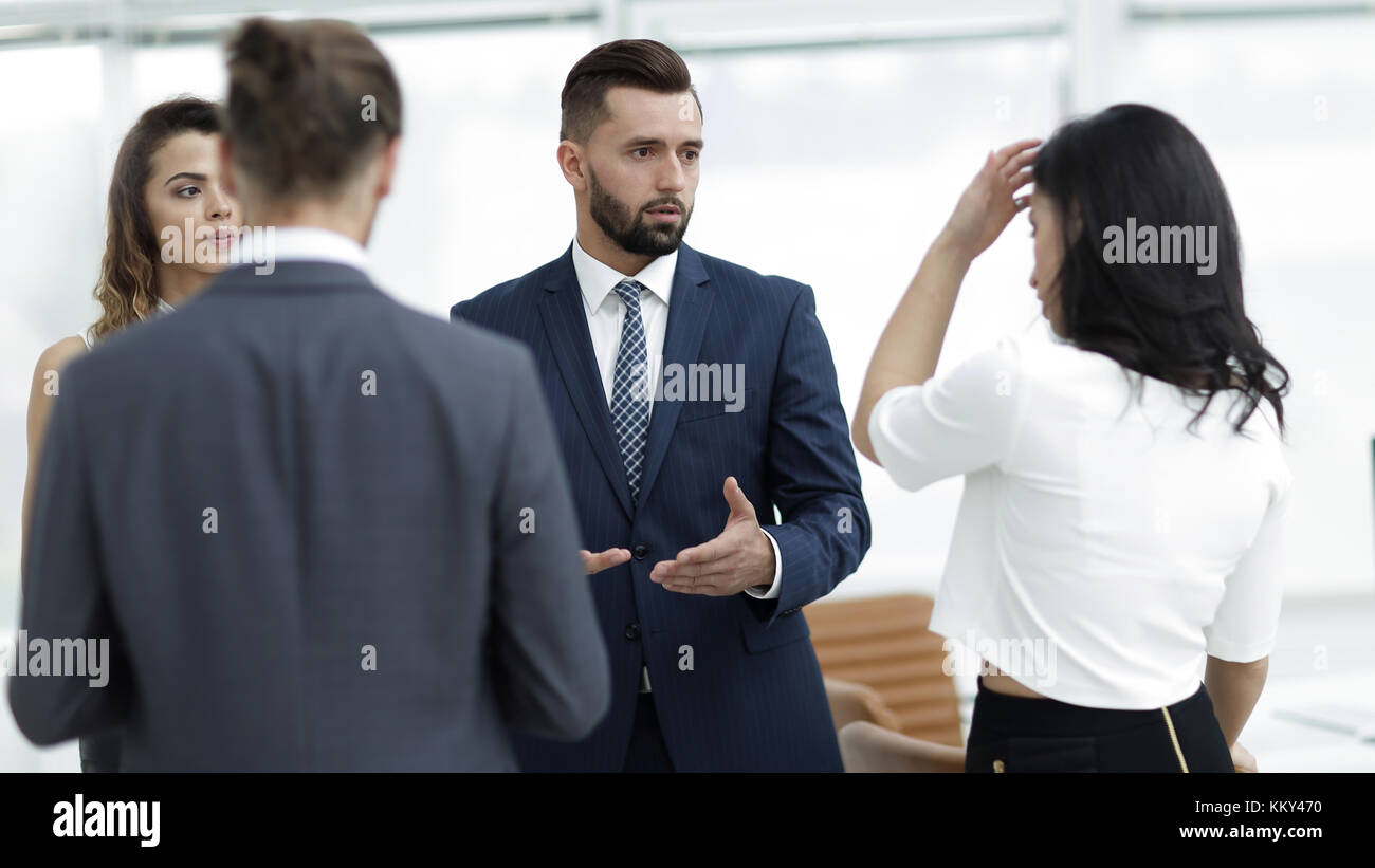 business people argue standing in office Stock Photo - Alamy