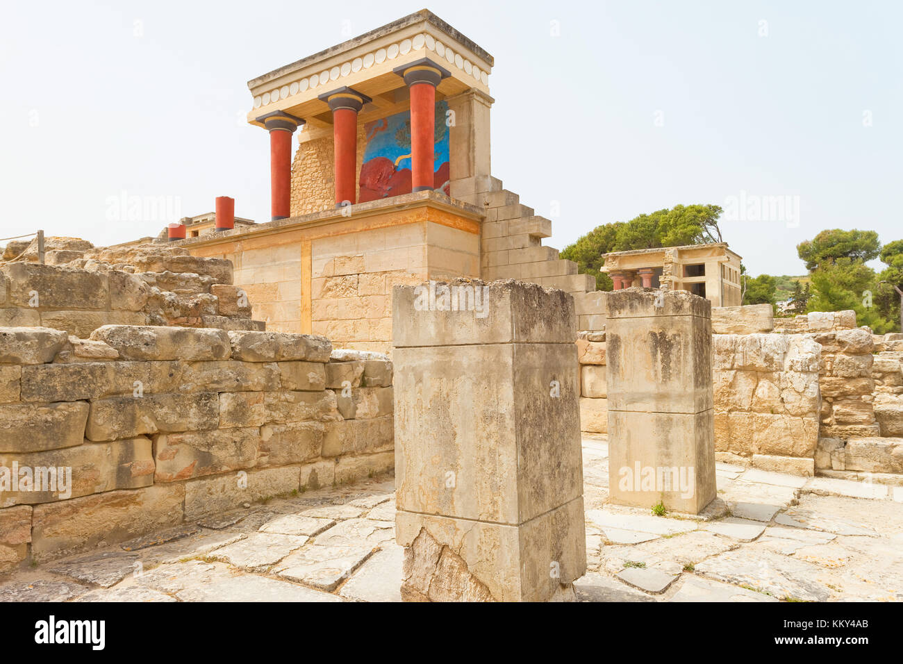 Crete - Greece - Emblem of Knossos, Europe Stock Photo - Alamy